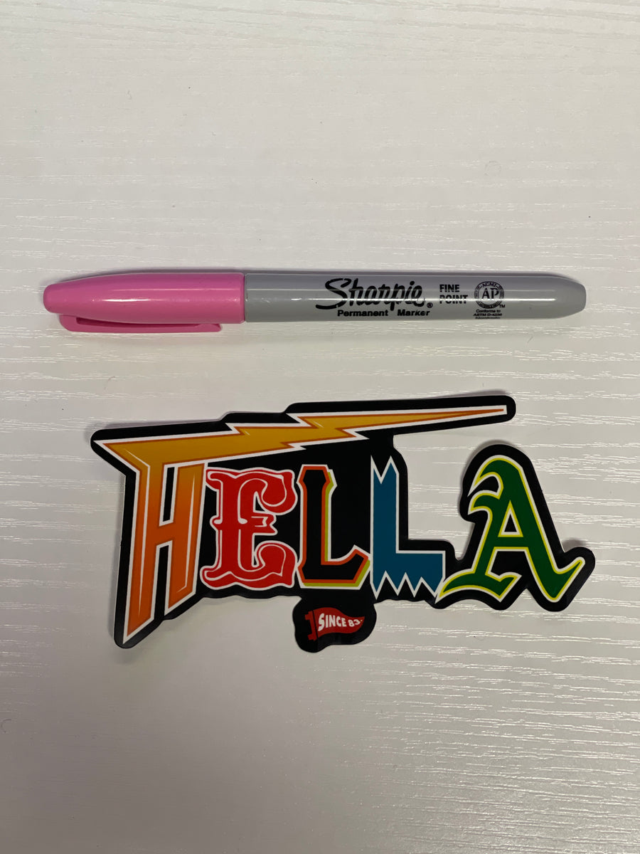 Hella | Vinyl Sticker – Since 83 Apparel Co.